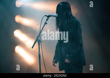 Actor and singer Keeley Forsyth on the Far Out Stage at he Green Man ...