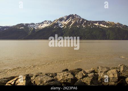 Cook Inlet landscape Photographed near Homer, Alaska. Homer is a city ...
