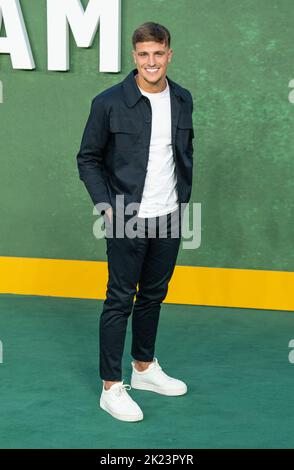 Luca Bish attends the "Amsterdam" European Premiere at Odeon Luxe ...