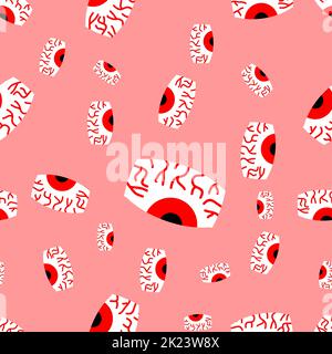 Rasta eyes pattern seamless. trippy eye. addict with red eyes ...