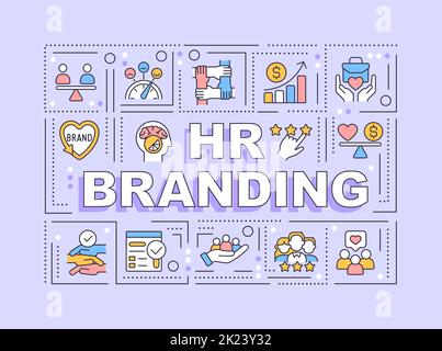 HR marketing word concepts banner. Human resources management. Career ...