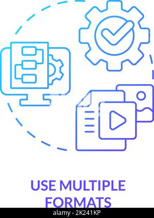 Use multiple formats concept icon Stock Vector Image & Art - Alamy
