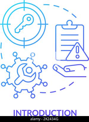Make introduction blue gradient concept icon Stock Vector Image & Art ...