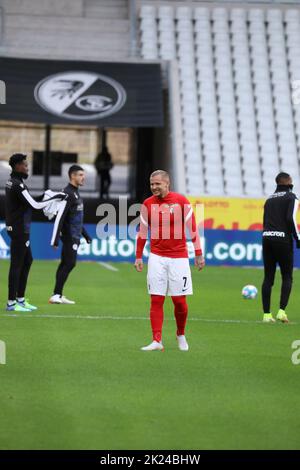 Im Bild: Warm-Up vor dem Spiel bei den Wuerzburg Baskets 29.05.2025 ...