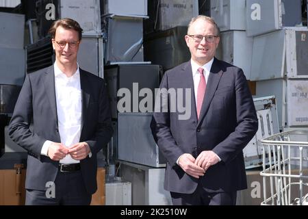 Ludger Rethmann Vorstandsmitglied Remodnis, Besuch der Firma Remondis ...