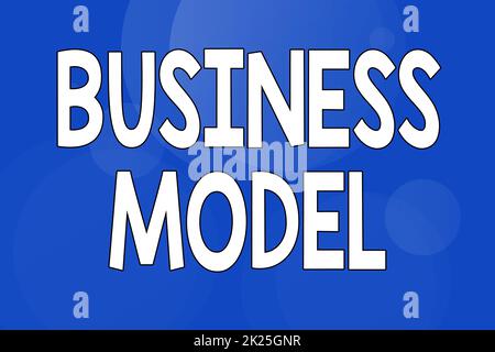 Hand writing sign Business Model, Business concept Increase in global ...