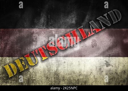 flag of Germany or German banner on wooden background Stock Photo - Alamy