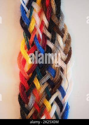Sew Thread Plait texture Stock Photo - Alamy