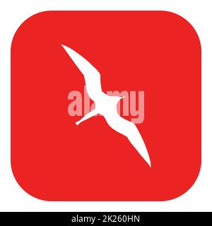 Frigate bird and app icon Stock Photo - Alamy