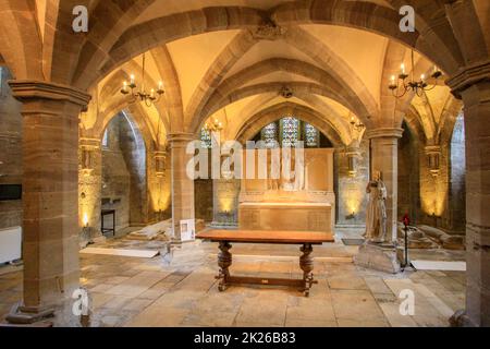 The crypt under the Gothic Cathedral of St Mary the Virgin and St ...