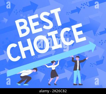 BEST CHOICE text written on blue grungy stamp sign Stock Photo - Alamy