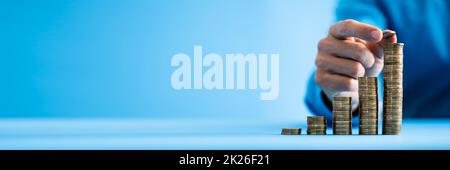 Business Growth Insurance Concept. Investing Money Stock Photo - Alamy
