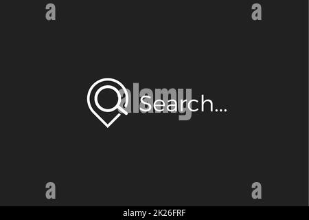 Map with pin, geo locate, pointer vector glyph icon. Navigation sign ...