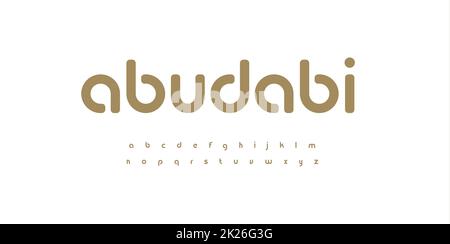 Monogram logo font abstract bauhaus alphabet. Black geometric shape ...