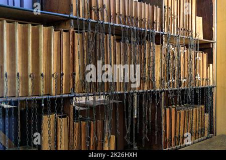 The 17th century Chained Library in Hereford Cathedral is the largest ...