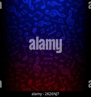color music notes and color background. Music concept Stock Photo - Alamy
