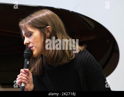 Concert with jazz singer Isabella Lundgren in Linköping, Sweden Stock ...
