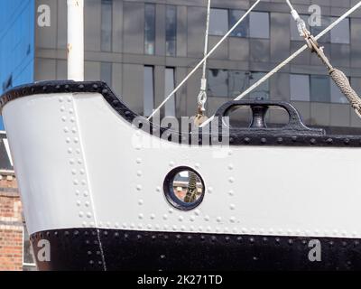 Old riveted ship hull plates Stock Photo - Alamy