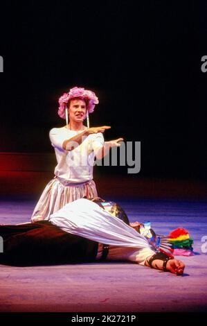 l-r: Daniel Evans (Francis Flute / Thisby), Howard Crossley (Tom Snout ...