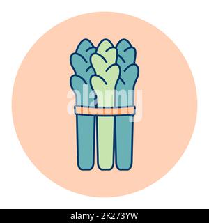 Asparagus vector icon. Vegetable symbol Stock Photo - Alamy