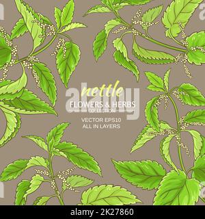 nettle vector frame Stock Photo - Alamy