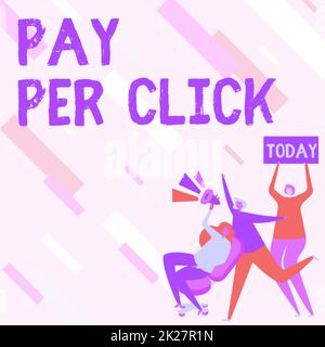 Inspiration showing sign Pay Per Click. Business overview Internet ...