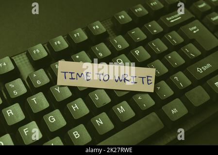 Text sign showing Time To Sleep. Business photo showcasing a natural ...