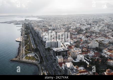 The Aerial view of the City Limassol in Cyprus Stock Photo - Alamy