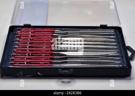 fine, small files in a box Stock Photo - Alamy
