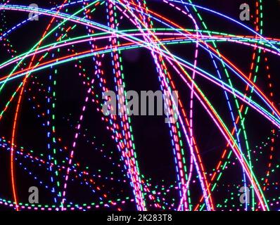 spectacular colored lights with geometric shapes special effects Stock ...