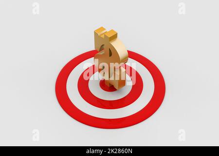 Target board with dollar sign Stock Photo - Alamy