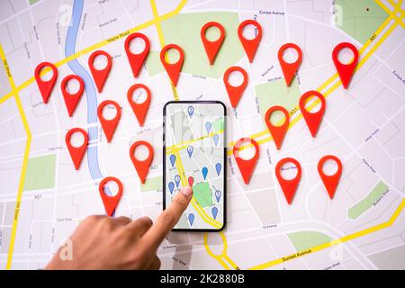 Local Map Pin Marker Search Stock Photo - Alamy