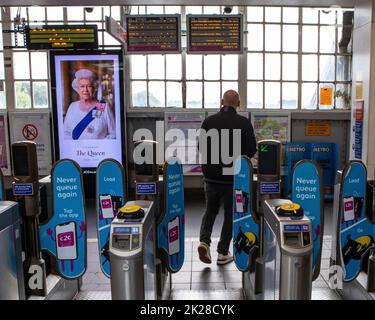 London Underground Tube Station: Upminster Bridge Stock Photo - Alamy