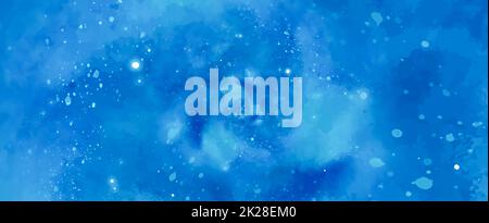 Starry blue background with optical spiral and futuristic design Stock ...