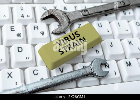 Handwriting text Virus Detected. Internet Concept A computer program ...