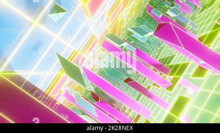 Holographic Geometry Modern Stock Photo - Alamy