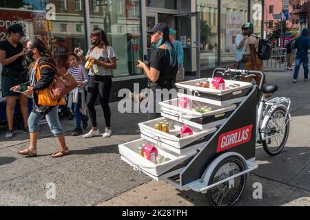 Gorillas app for food delivery Stock Photo - Alamy