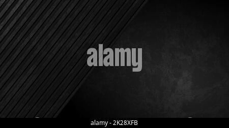 Abstract dark black textured panoramic background - Vector Stock Photo ...