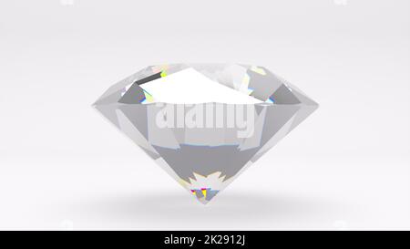 Diamond with polished crystal facets Stock Photo - Alamy