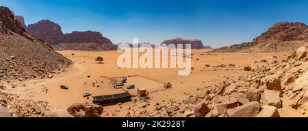 Panorama of Lawrence Spring, Wadi Rum, Jordan Stock Photo - Alamy