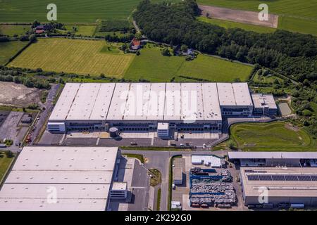 Aerial view, Arvato Supply Chain Solutions distribution center ...