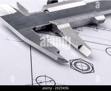 Old Engineering Drawing Stock Photo - Alamy