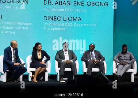 09/19/2022 New York, New York Gregory Rockson speaks onstage at The ...