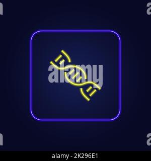 Beautiful stylish colorful neon dna icon - Vector Stock Photo - Alamy