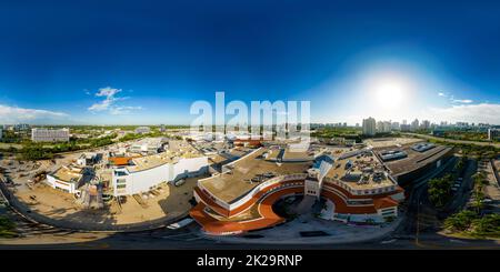 360° view of Aerial equirectangular photo Aventura Mall Miami 360 vr ...