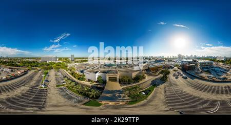 360° view of Aerial equirectangular photo Aventura Mall Miami 360 vr ...