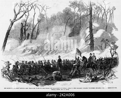 The Battle of Pittsburg Landing - Engagement on the right wing, General ...