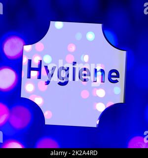 Hygiene - Word or text as 3D illustration, 3D rendering Stock Photo - Alamy