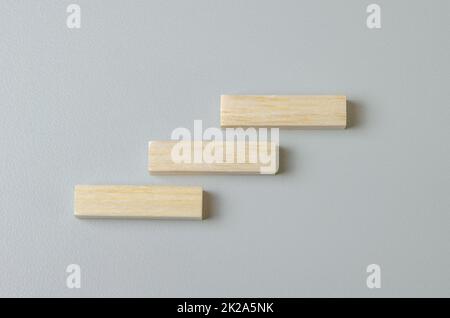 Blank wooden block for icons or symbols on gray background Stock Photo ...