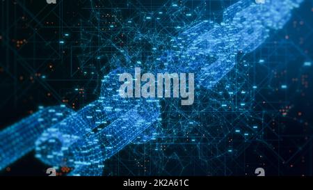 3D Hacking code data flow stream on black. Screen with typing coding ...